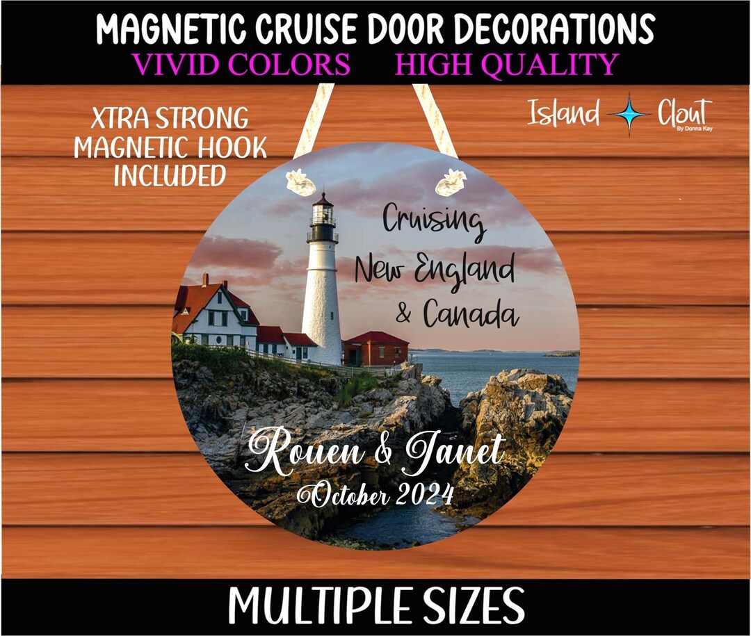 New England Cruise Sign, Custom Cruise Sign Including Super Strong ...