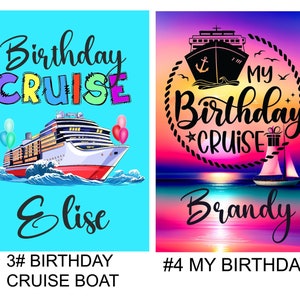 Birthday Cruise Banner, Personalized Birthday Cruise Flags, Magnetic ...