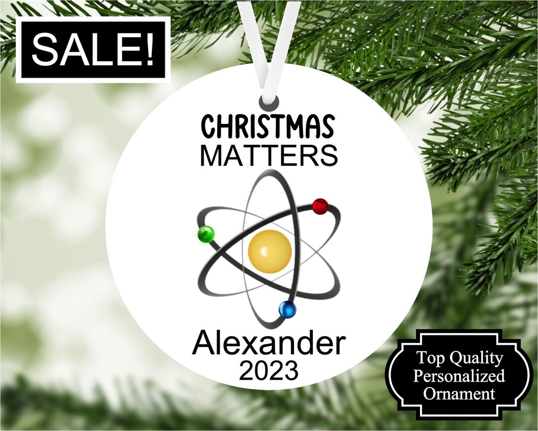 Atom Custom Christmas Ornament Physics Ornament Unique - Etsy