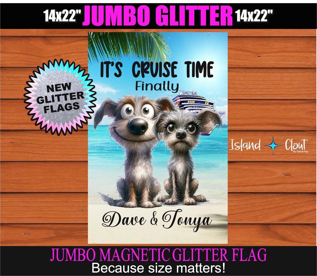 Magnetic Cruise Flag, Couple Cruise Flag, Cruise Door Sign, Cruise ...