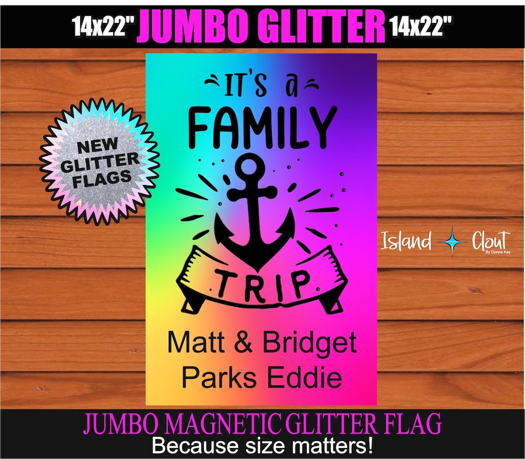 Family Cruise Flag, Personalized Family Banner, Family Cruise ...