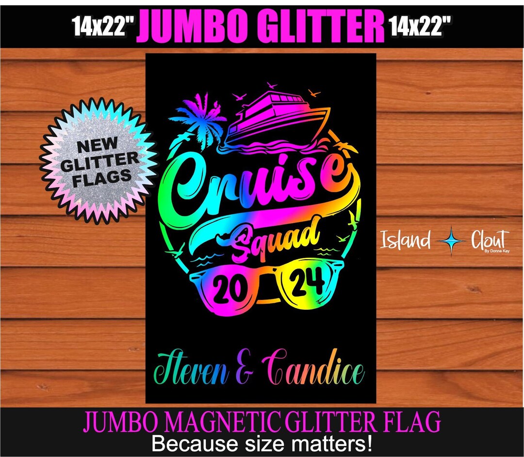 Cruise Squad Flag, Cruise Door Decoration, Personalized Cruise Banner ...