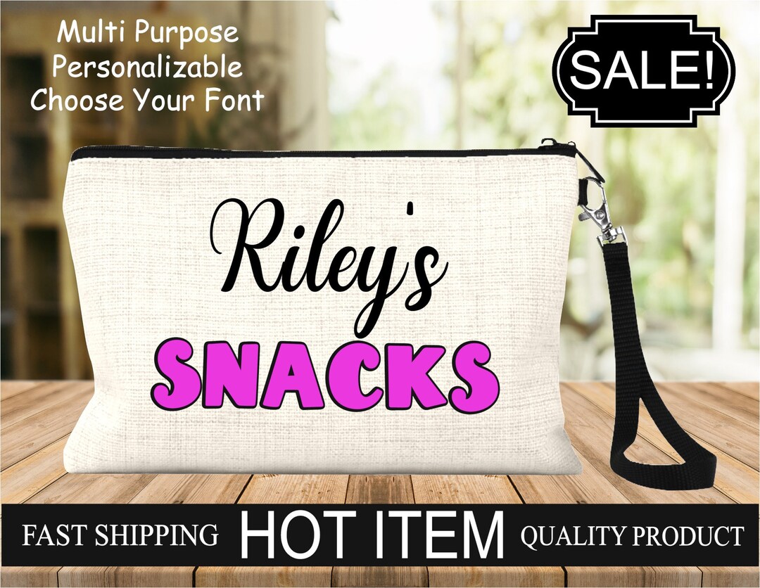 Custom Snack Bag, Movie Snack Bag, Personaly Snack Bag, Travel Snack ...