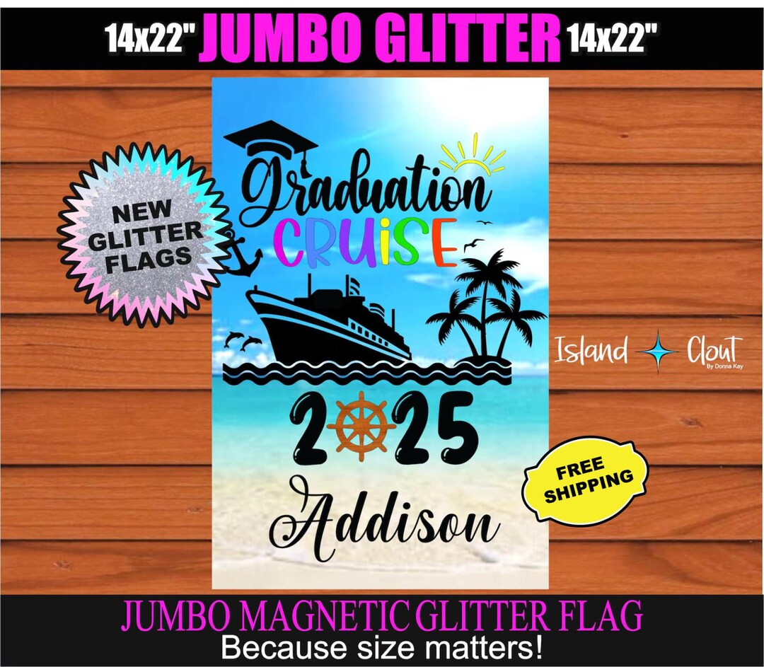 Graduation Cruise Banner, Custom Graduation Cruise Flag, Magnetic ...