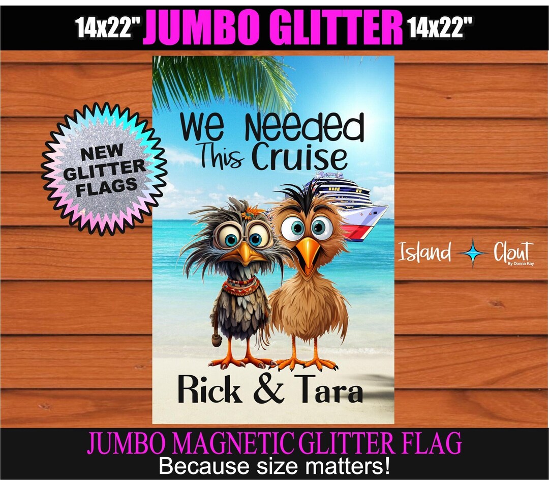Magnetic Cruise Flag, Couple Cruise Flag, Cruise Door Sign, Cruise ...