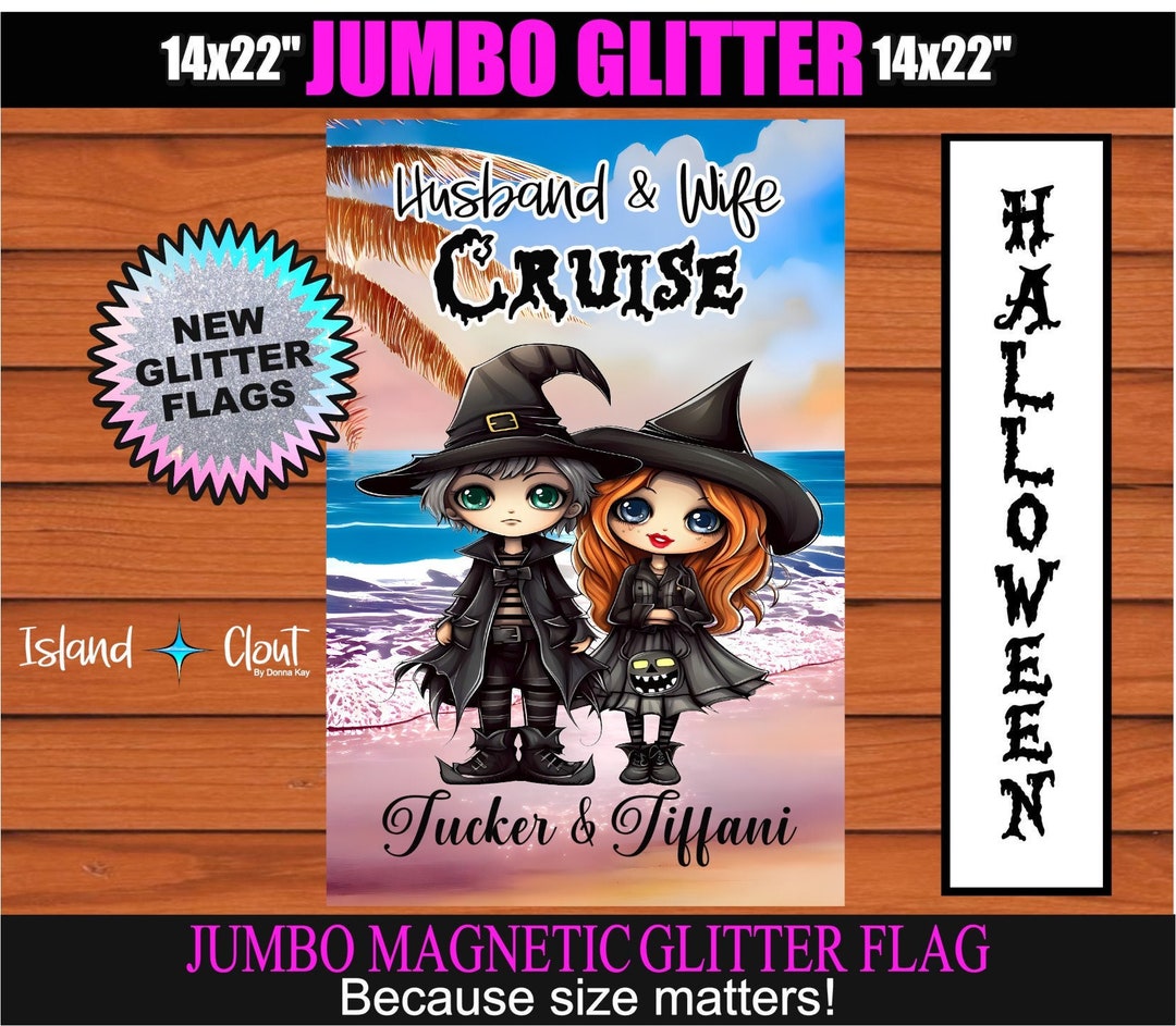 Magnetic Cruise Flag, Couple Cruise Flag, Cruise Door Sign, Cruise ...