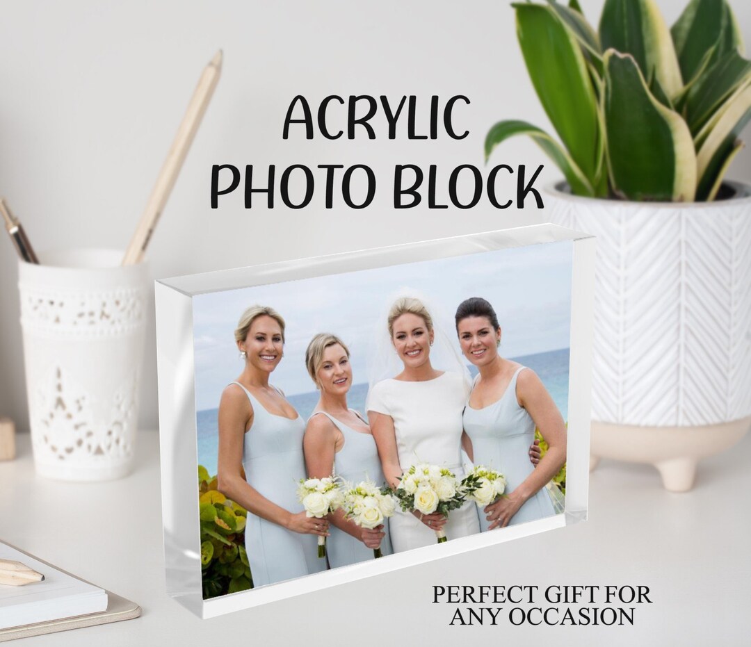 Personalized Photo Block, Acrylic Picture Frame, Acrylic Photo Block ...