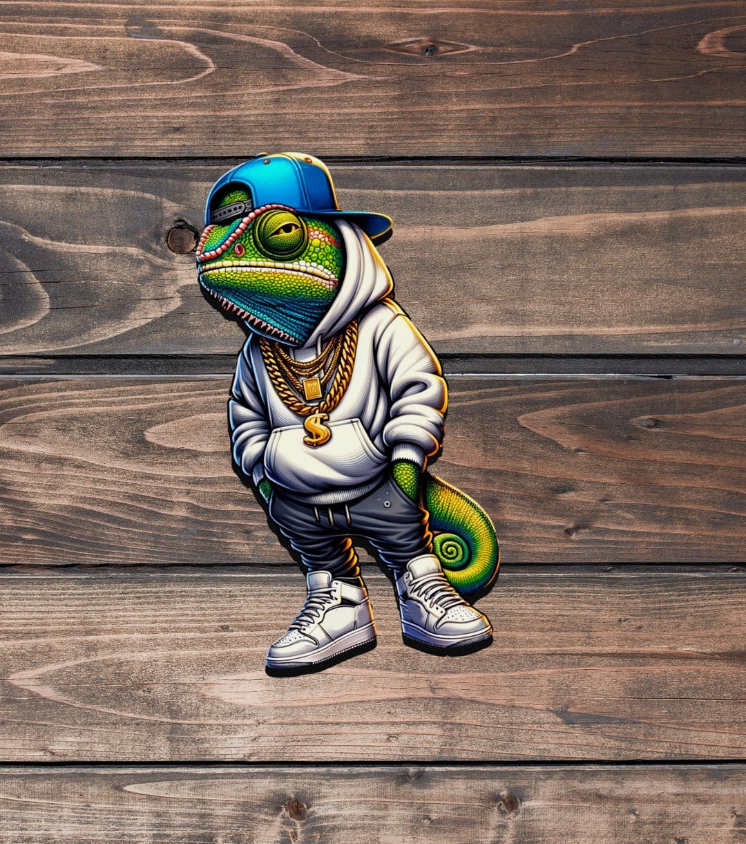 Gangster Lizard - Etsy