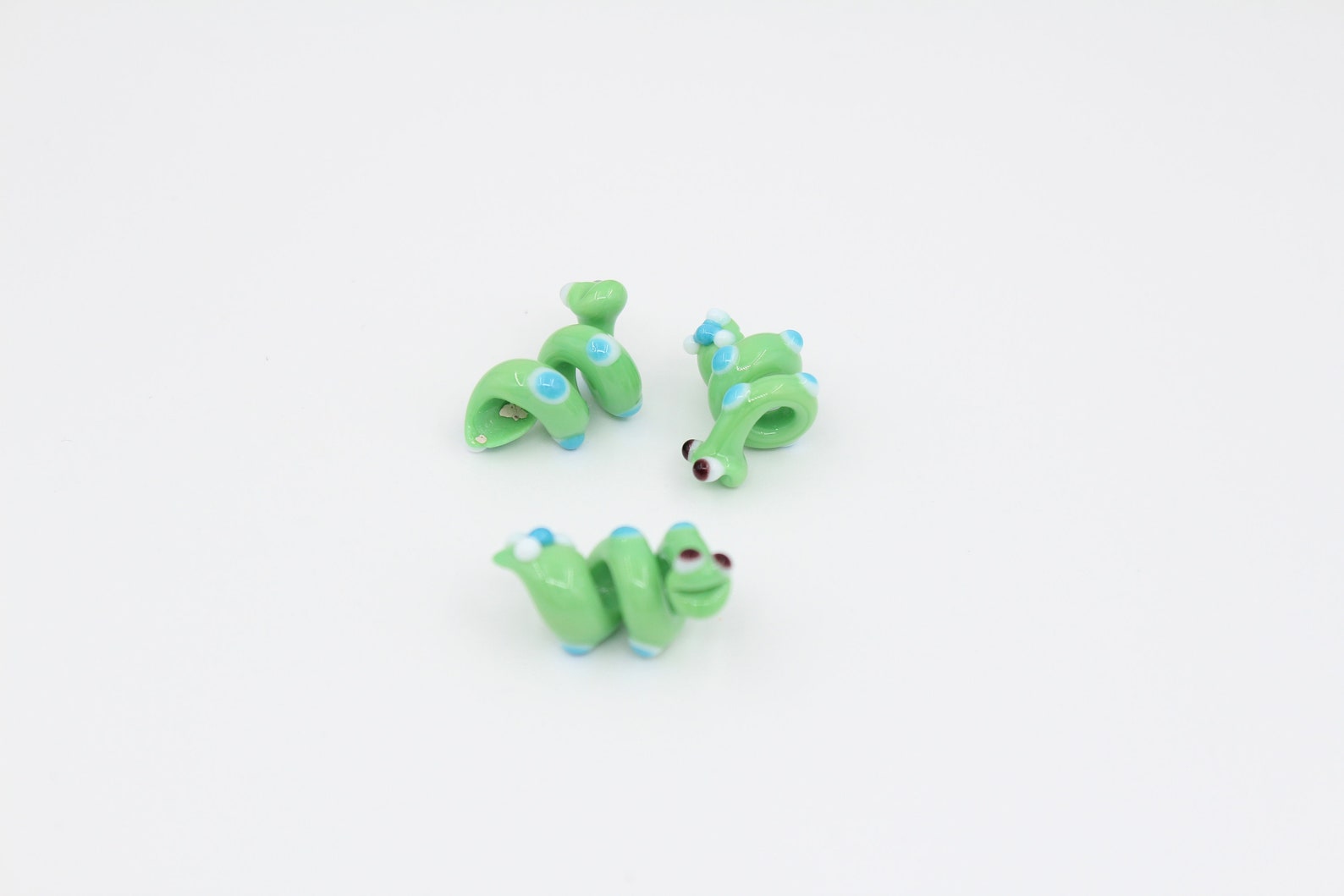 Lampwork Murano Snake Glass Beads, DIY Jewelry (11x23mm) - Etsy