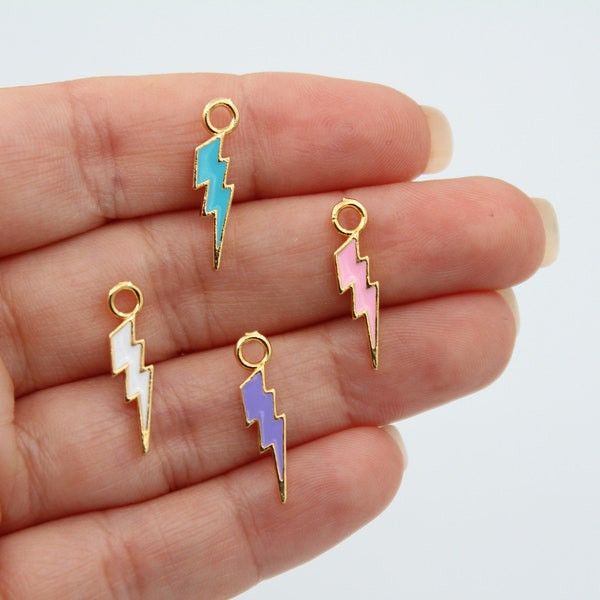 Lightning Charm - Etsy