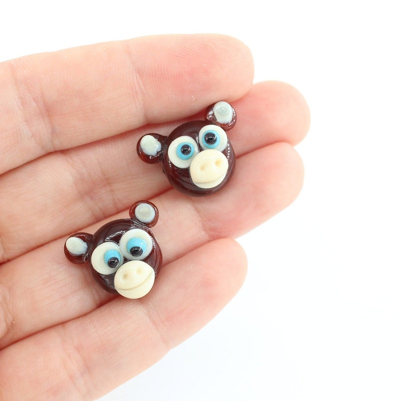 Monkey Glass Necklace - Etsy