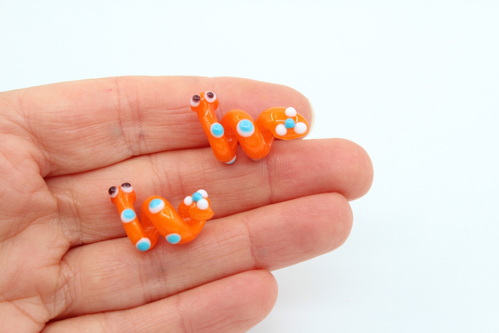 Lampwork Murano Snake Glass Beads, DIY Jewelry (11x23mm) - Etsy