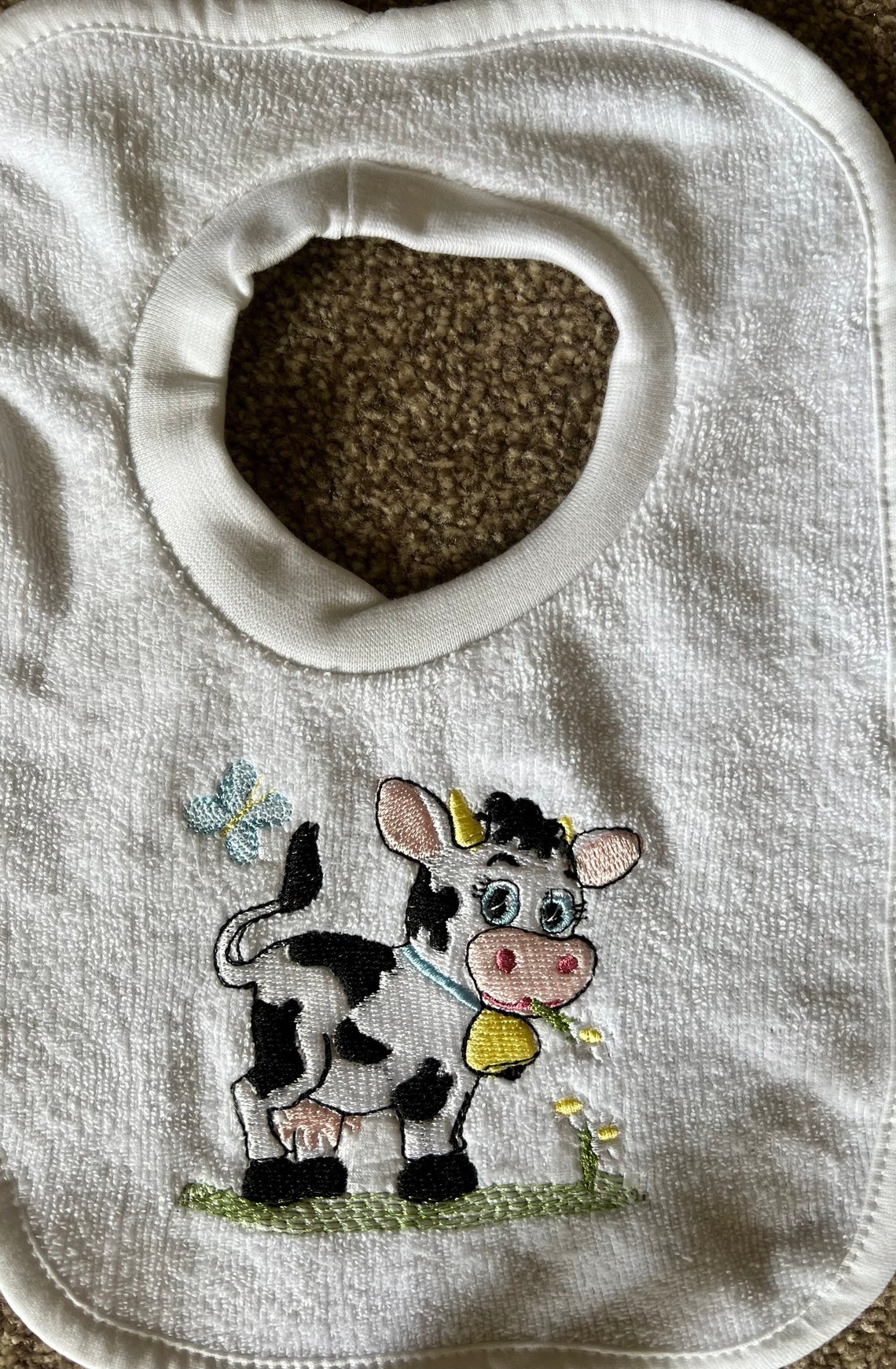 Happy Cow Machine Embroidery Design in Two Sizes - Etsy