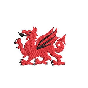 Welsh Dragon Embroidery Design in 5 Sizes All Fit 4x4 Hoop - Etsy