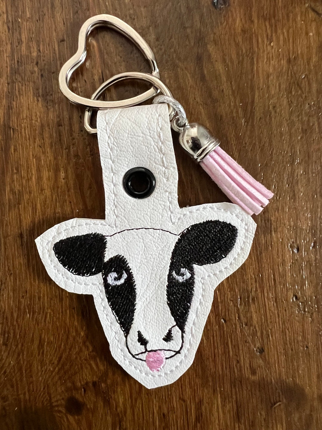 SIMPLE COW Key Fob Embroidery Design for 4x4 Hoop and Colour Sorted 3 ...