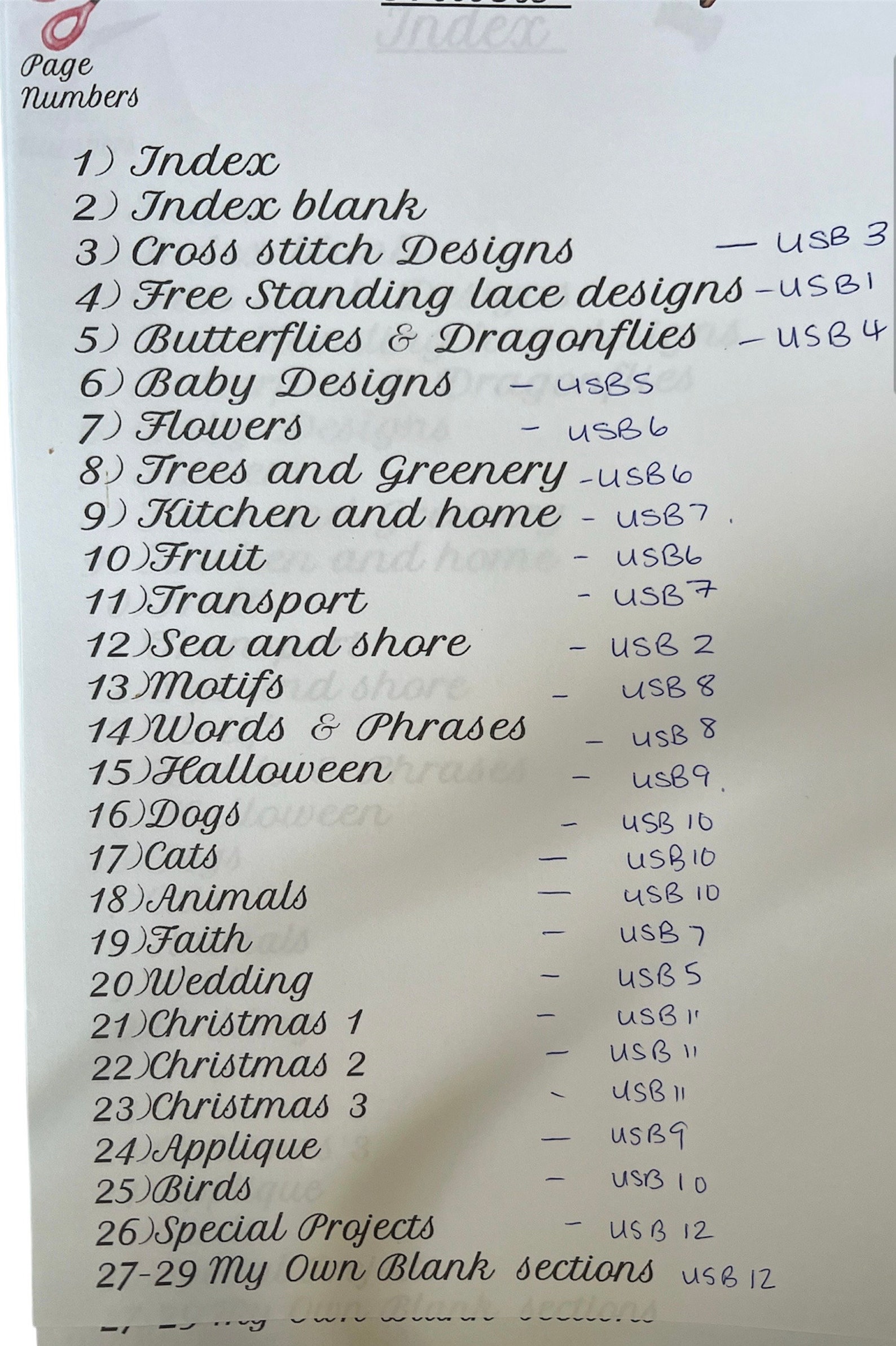 Machine Embroidery Design Organising Info Sheets A4 Page Printable Pdf ...