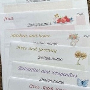 Machine Embroidery Design Organising Info Sheets A4 Page Printable Pdf ...