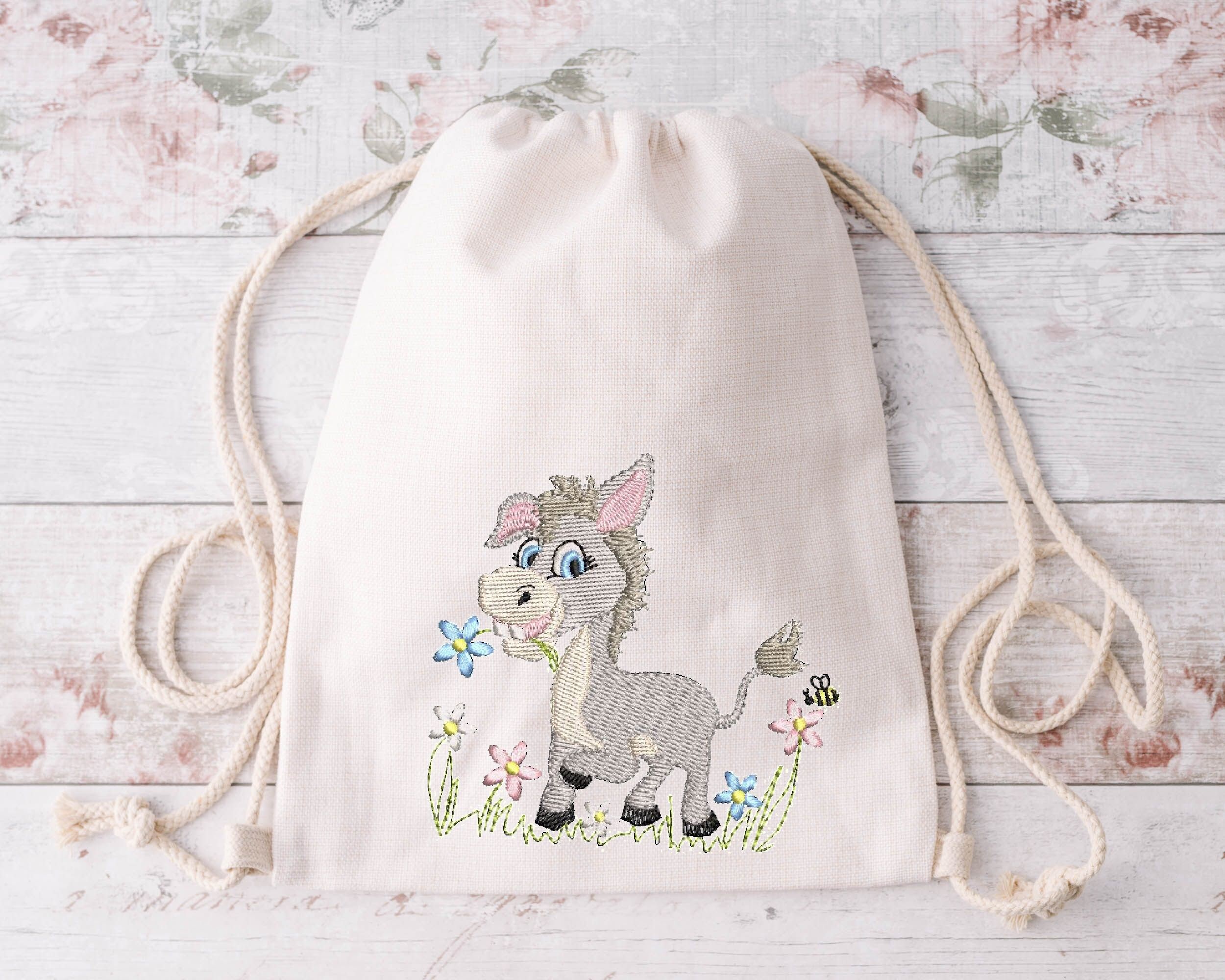 Happy Pony Machine Embroidery Design in 2 Sizes - Etsy