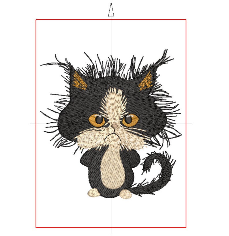Grumpy Cat in 2 Sizes Embroidery Digital Download for 4x4 Hoop 7x5 Hoop ...