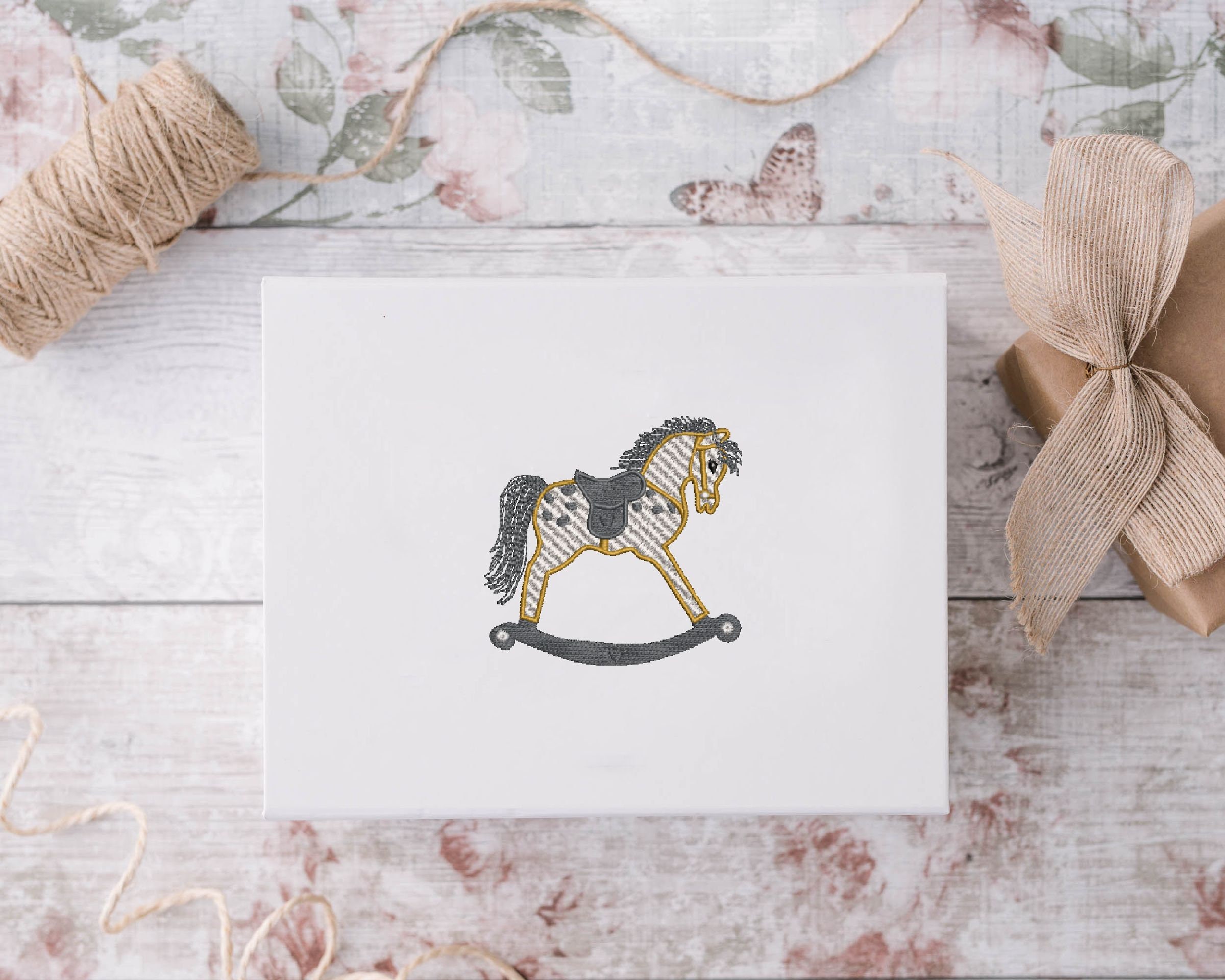 Rocking Horse Machine Embroidery Design for 7x5 Hoop and Above - Etsy