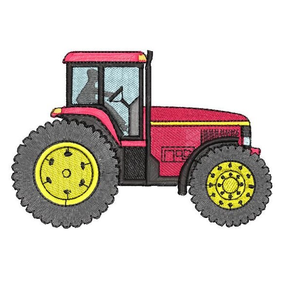 Tractor Embroidery - Etsy