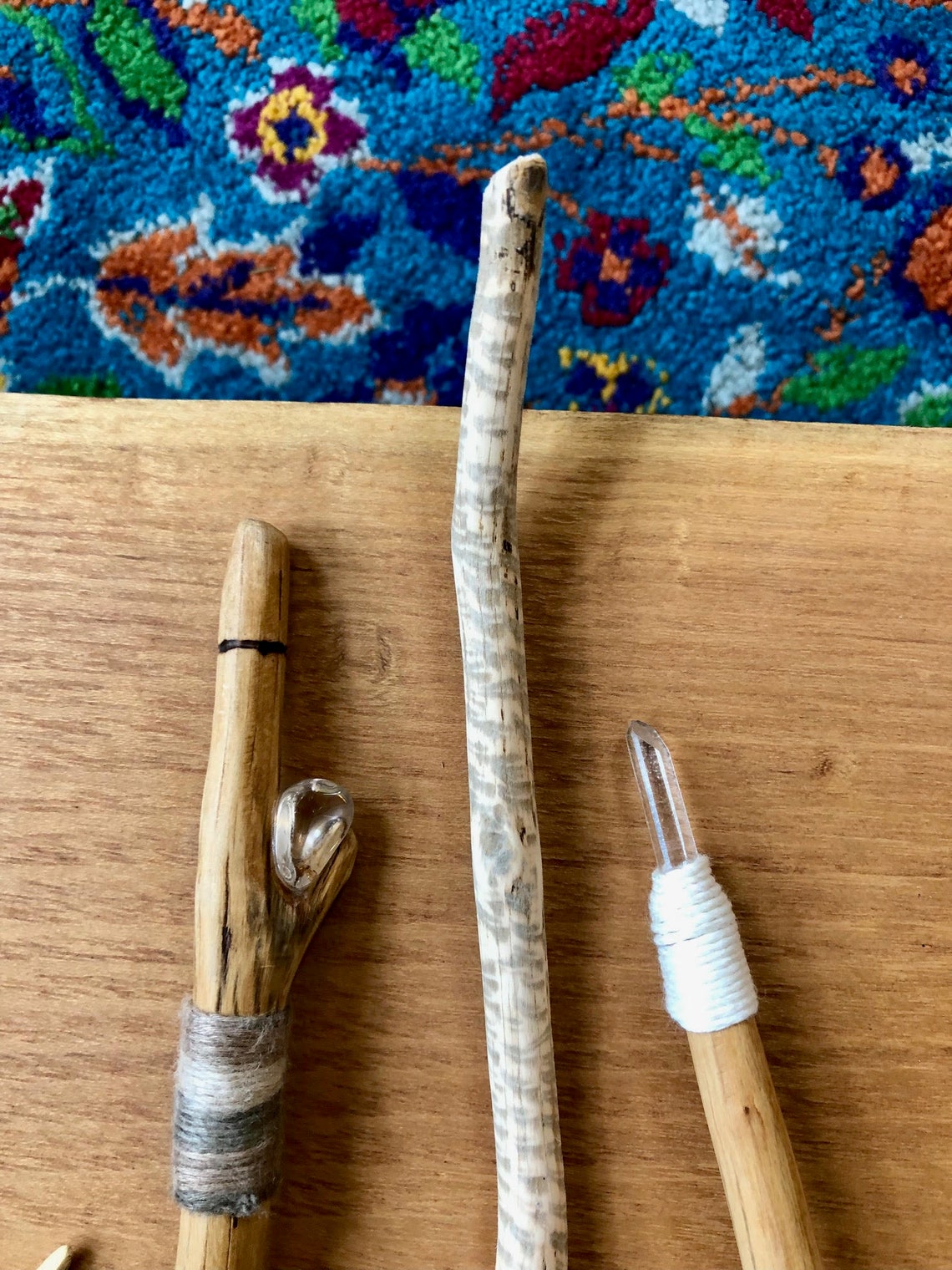 Handmade Wands Carved From Wind-thrown Wood, Including Embellishments ...