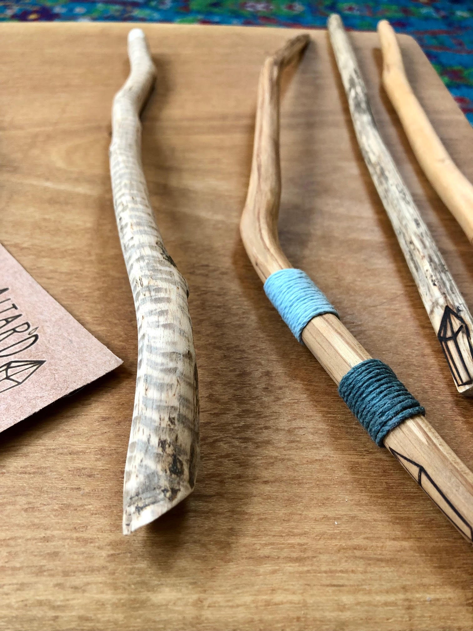 Handmade Wands Carved From Wind-thrown Wood, Including Embellishments ...