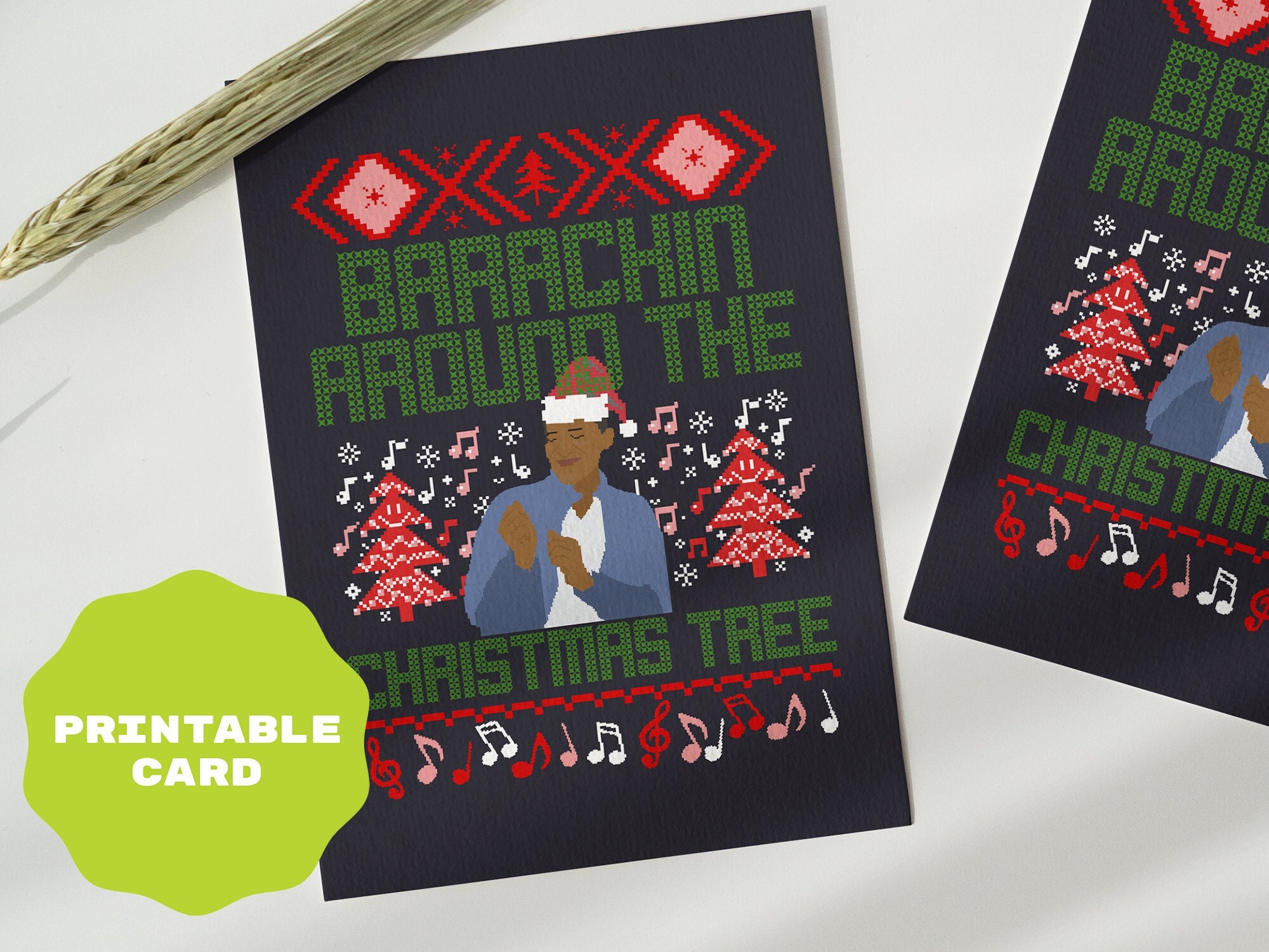 Obama Family Christmas Card