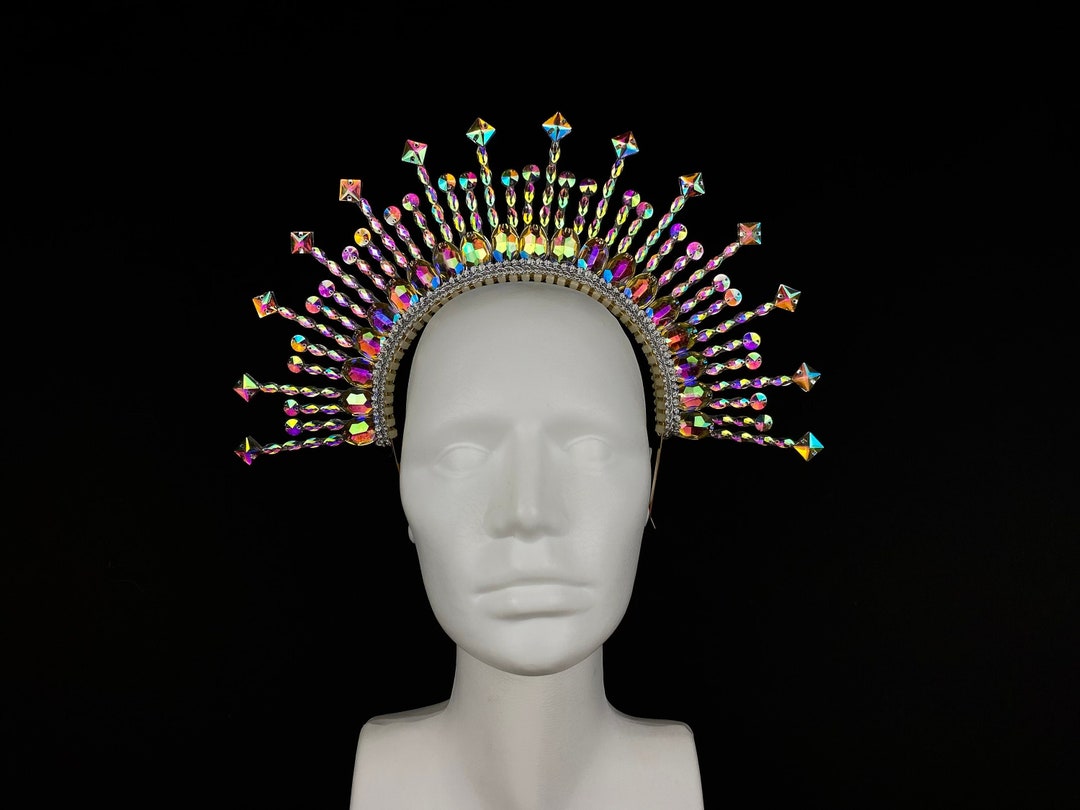 Maria Tiara: Gothic Star Halo Crown, Festival Headpiece - Etsy UK