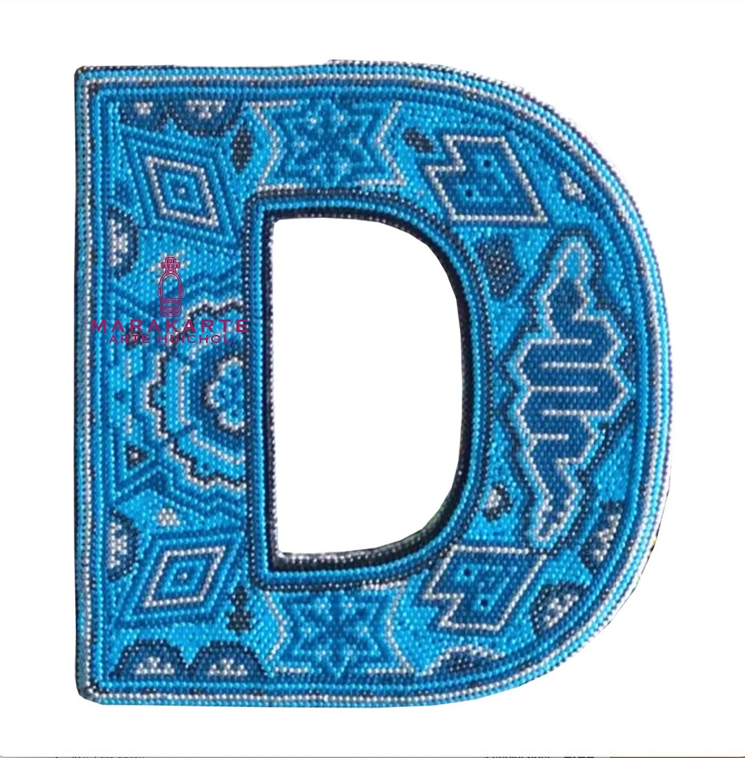 Letters Intervened With Huichol Art - Etsy