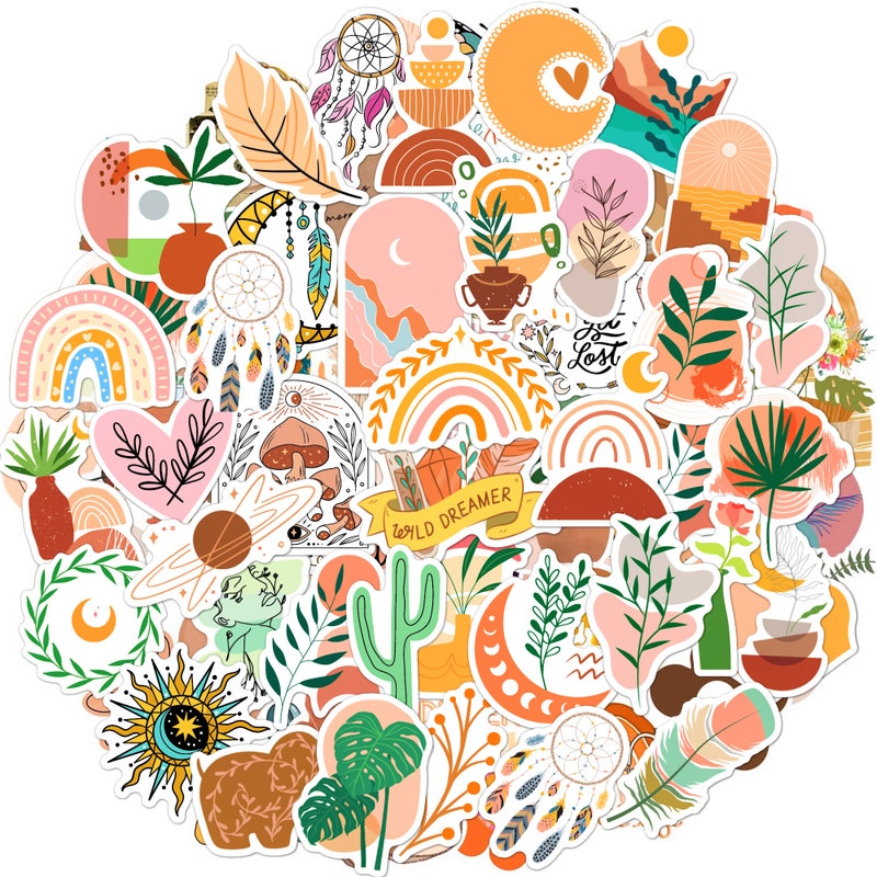 Boho Stickers - Etsy