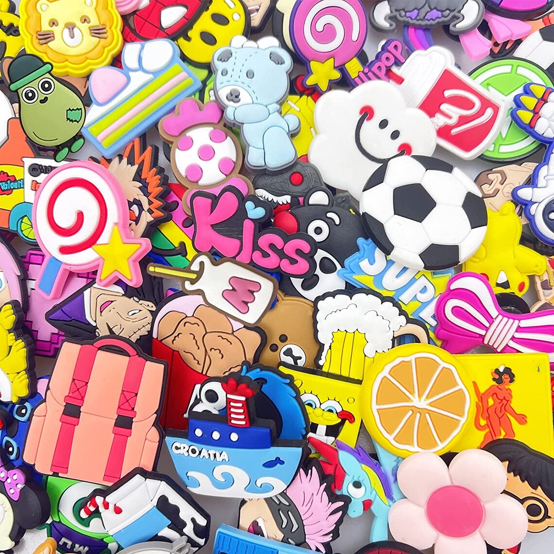 20pc 600pcs Random Shoe Charms for Shoes With Holes Works - Etsy