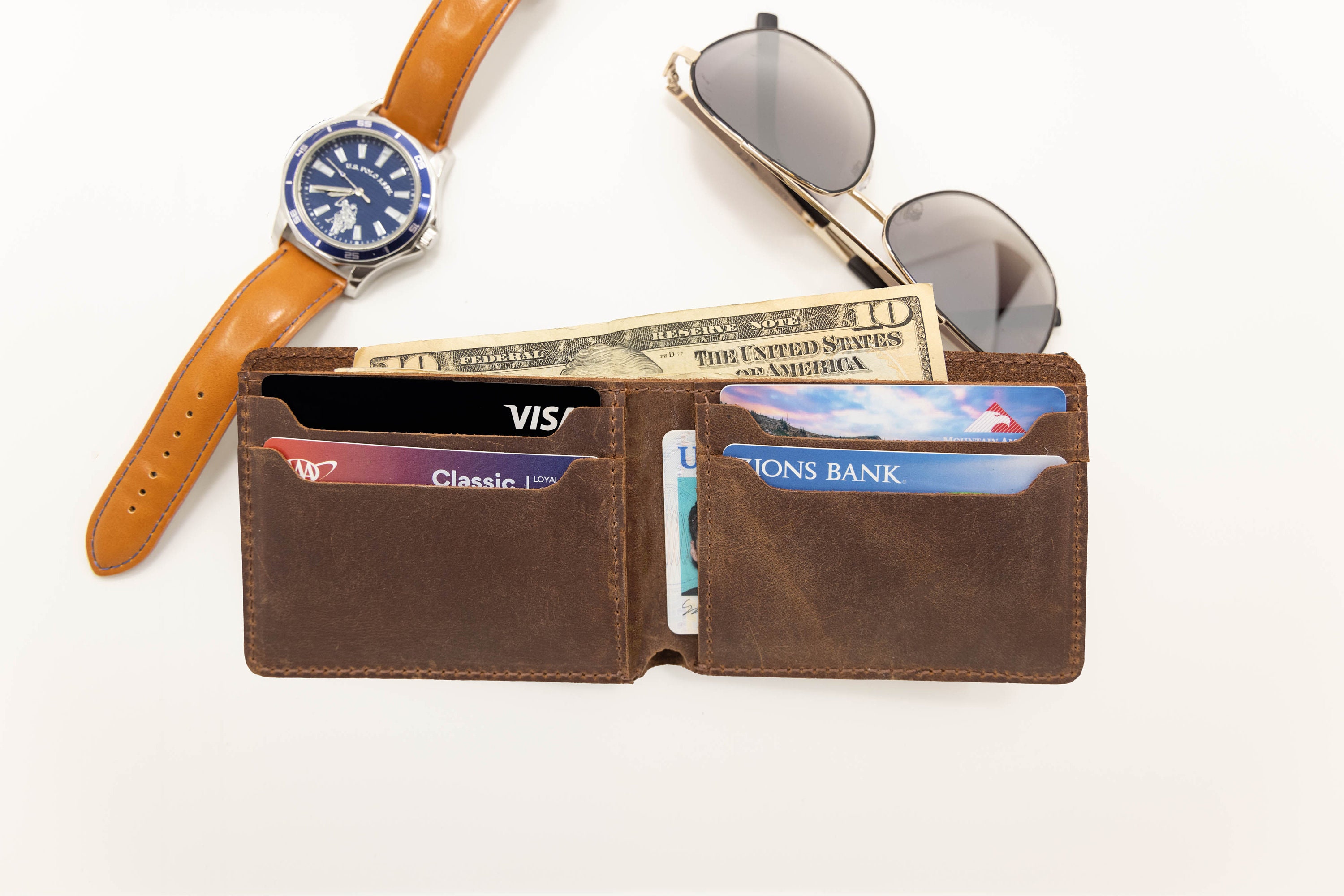 Engraved Wallet for Him Personalized Wallet for Dad Gift for - Etsy