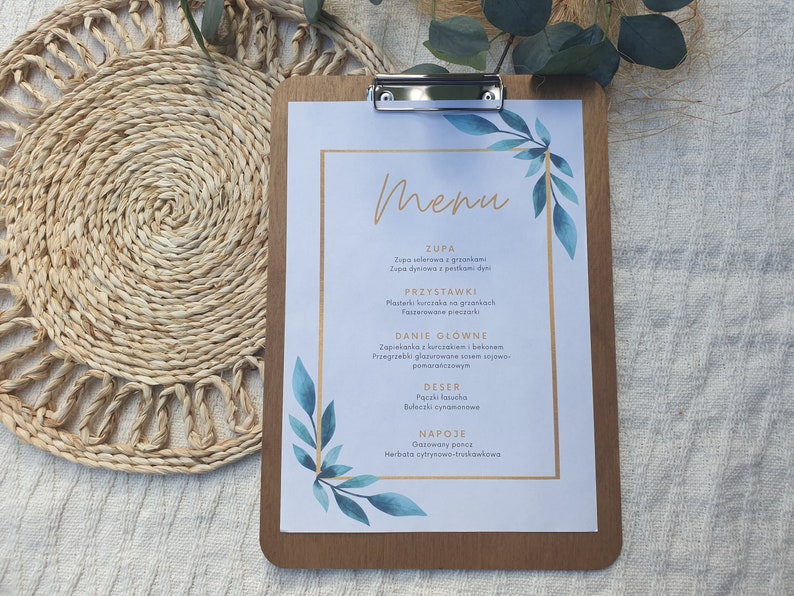 Wooden Restaurant Menu Board Wooden Menu Holder A4 or A5 Restaurant ...