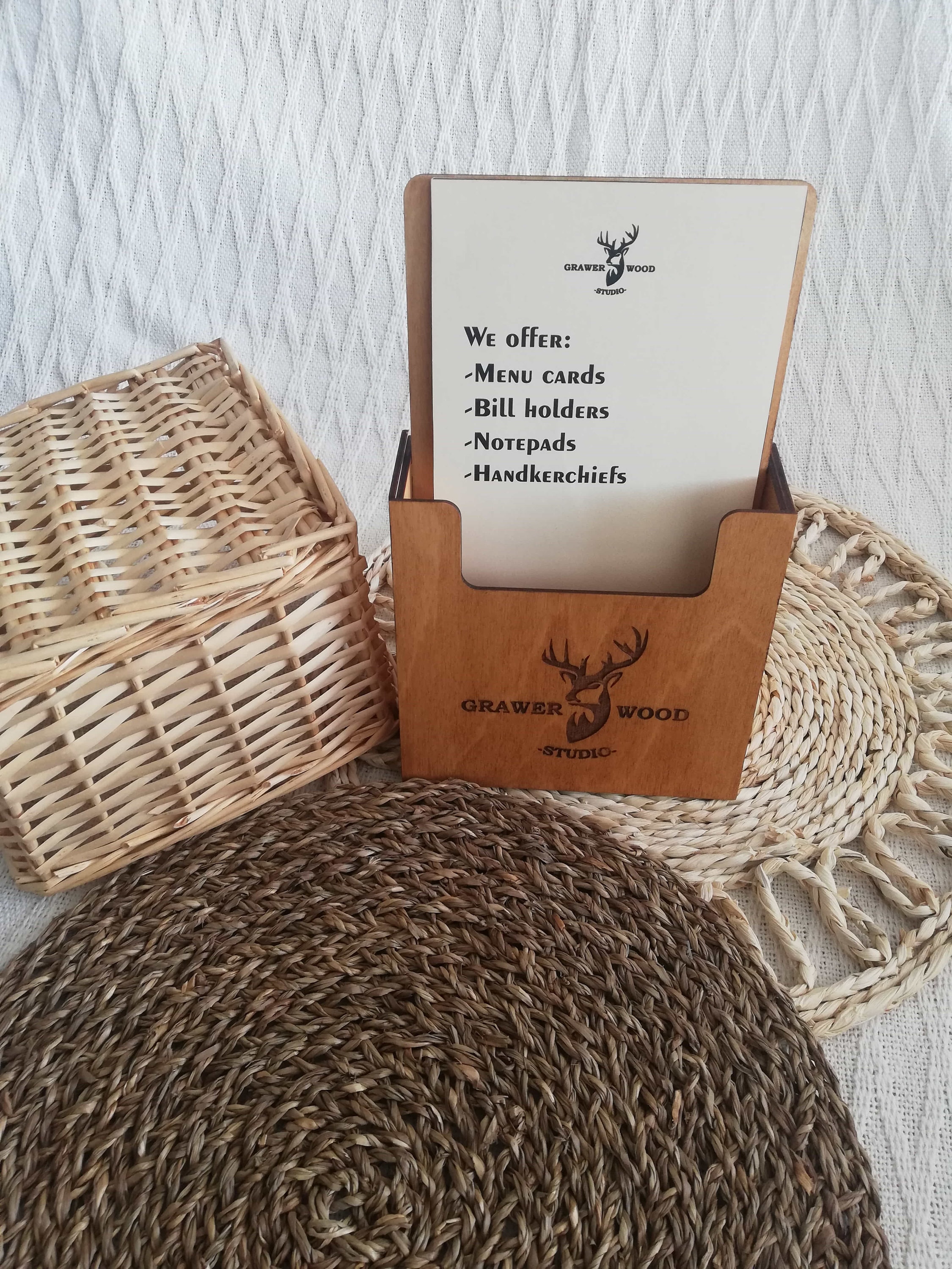 Wooden Leaflet Container | Leaflet Box | Advertising Leaflets Box ...