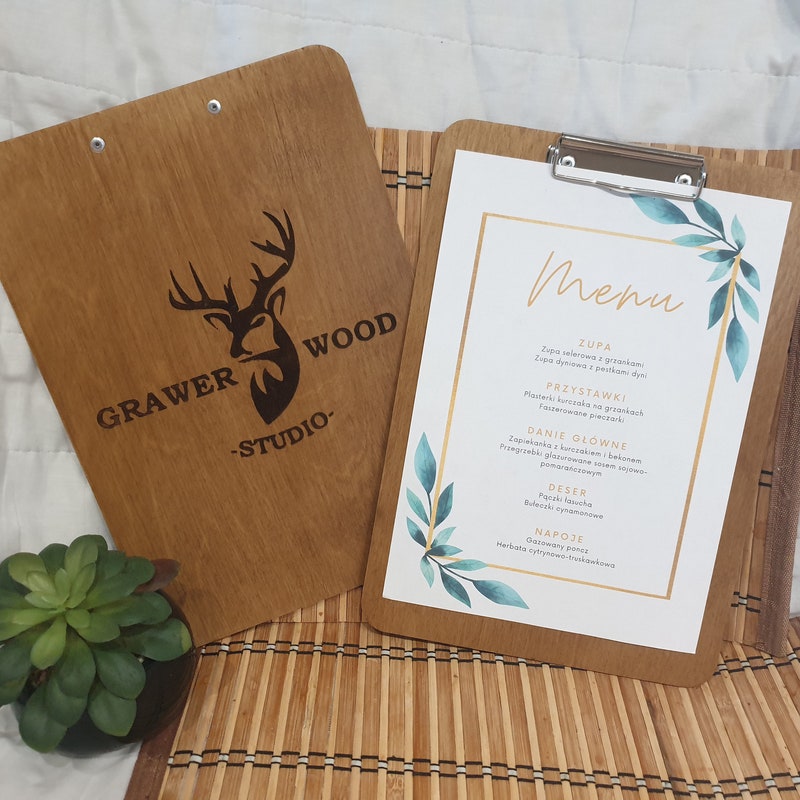 Engraved Menu - Etsy