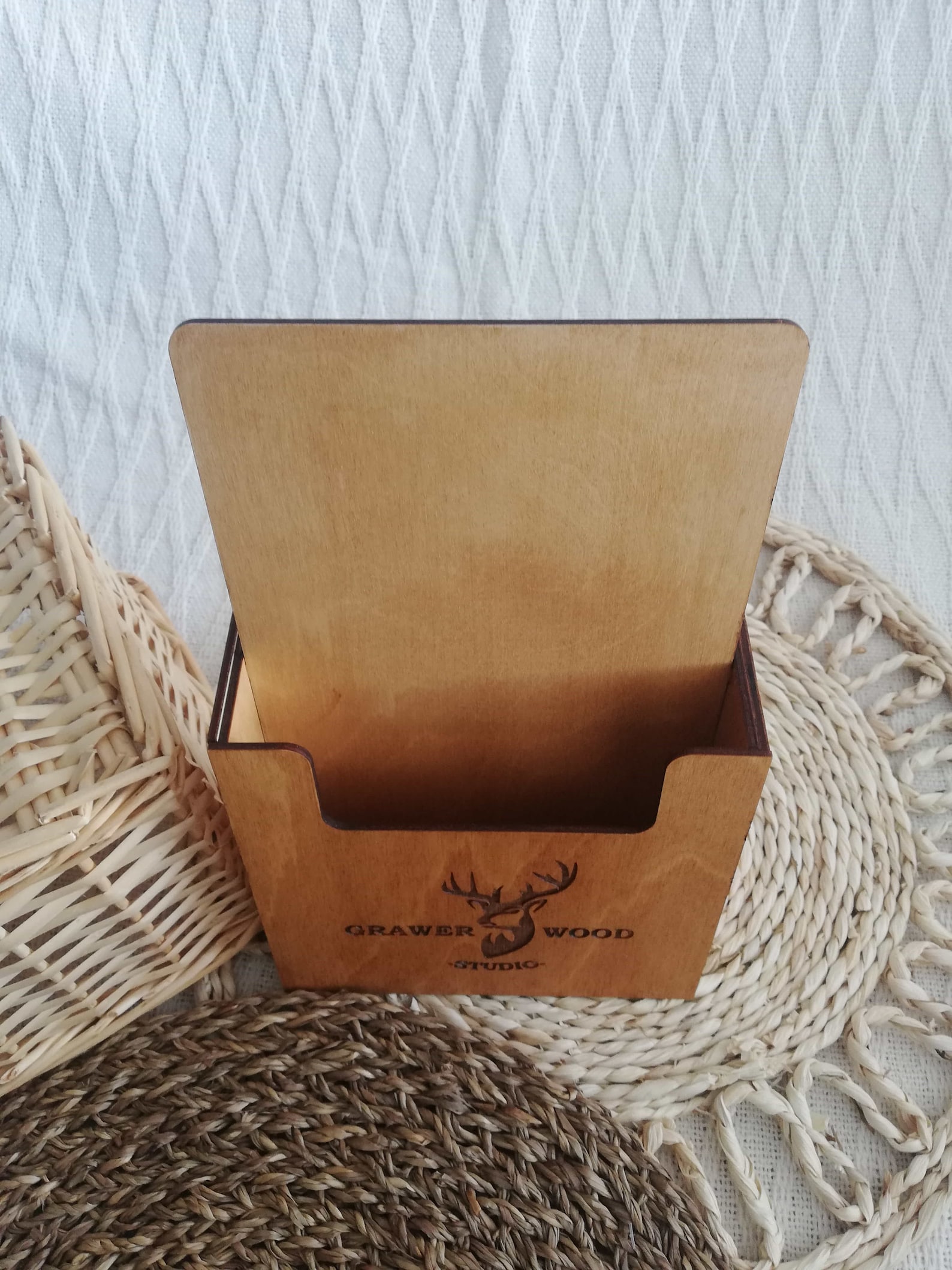 Wooden Leaflet Container | Leaflet Box | Advertising Leaflets Box ...