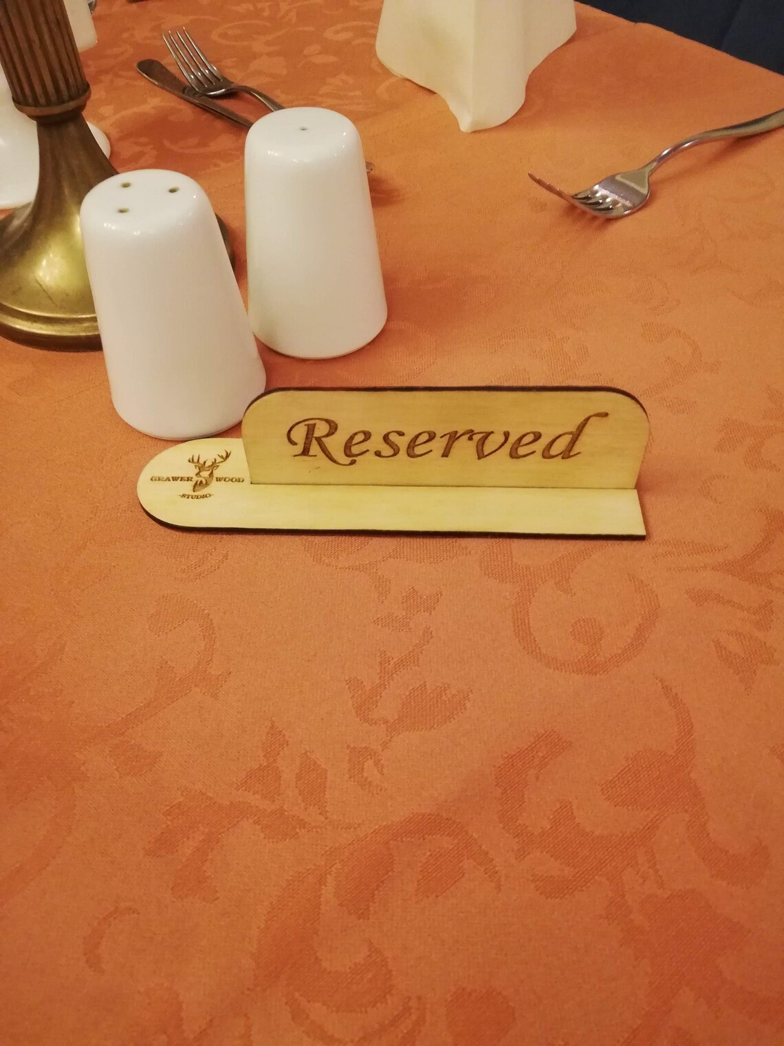 Reserved Table Sign | Restaurant Table Holders | Reserved Restaurant ...