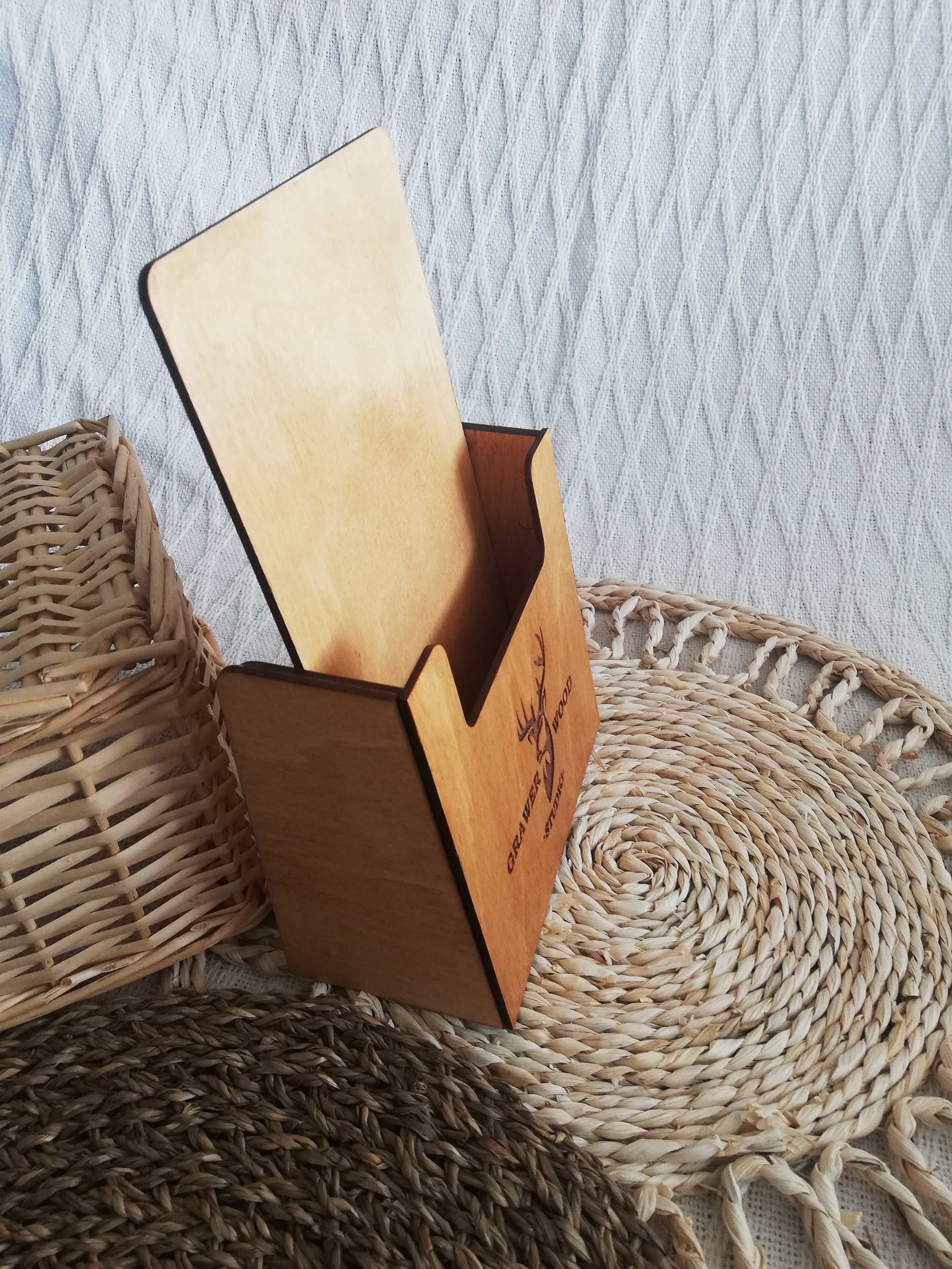 Wooden Leaflet Container | Leaflet Box | Advertising Leaflets Box ...