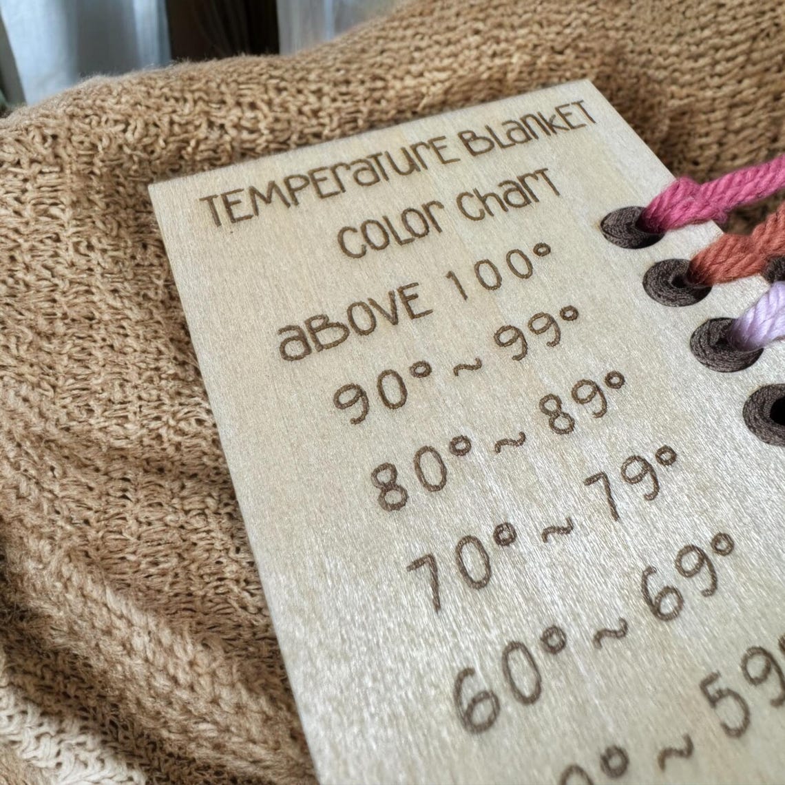 Temperture Blanket Color Chart. - Etsy