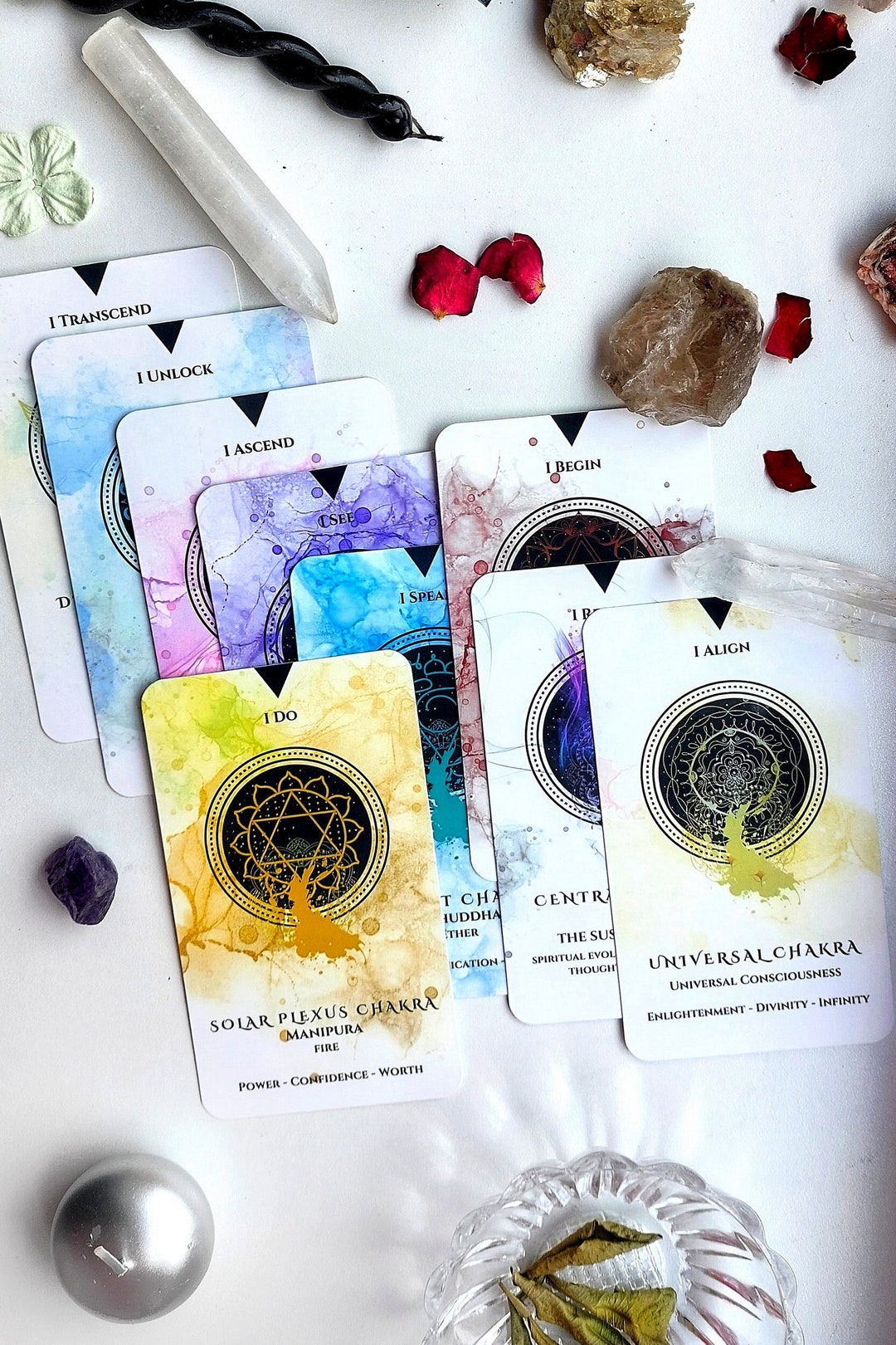 Sutara CHAKRA Oracle Deck: 18 Card Set With Guidebook - Etsy