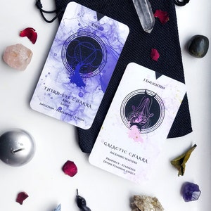 Sutara CHAKRA Orakel, 18 Karten Deck Set, Chakra Weisheit, Orakel mit ...