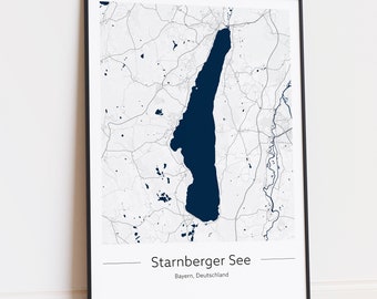 Starnberg Map - Etsy