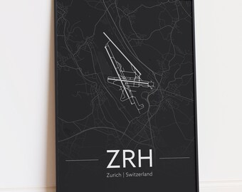 Zrh Map - Etsy