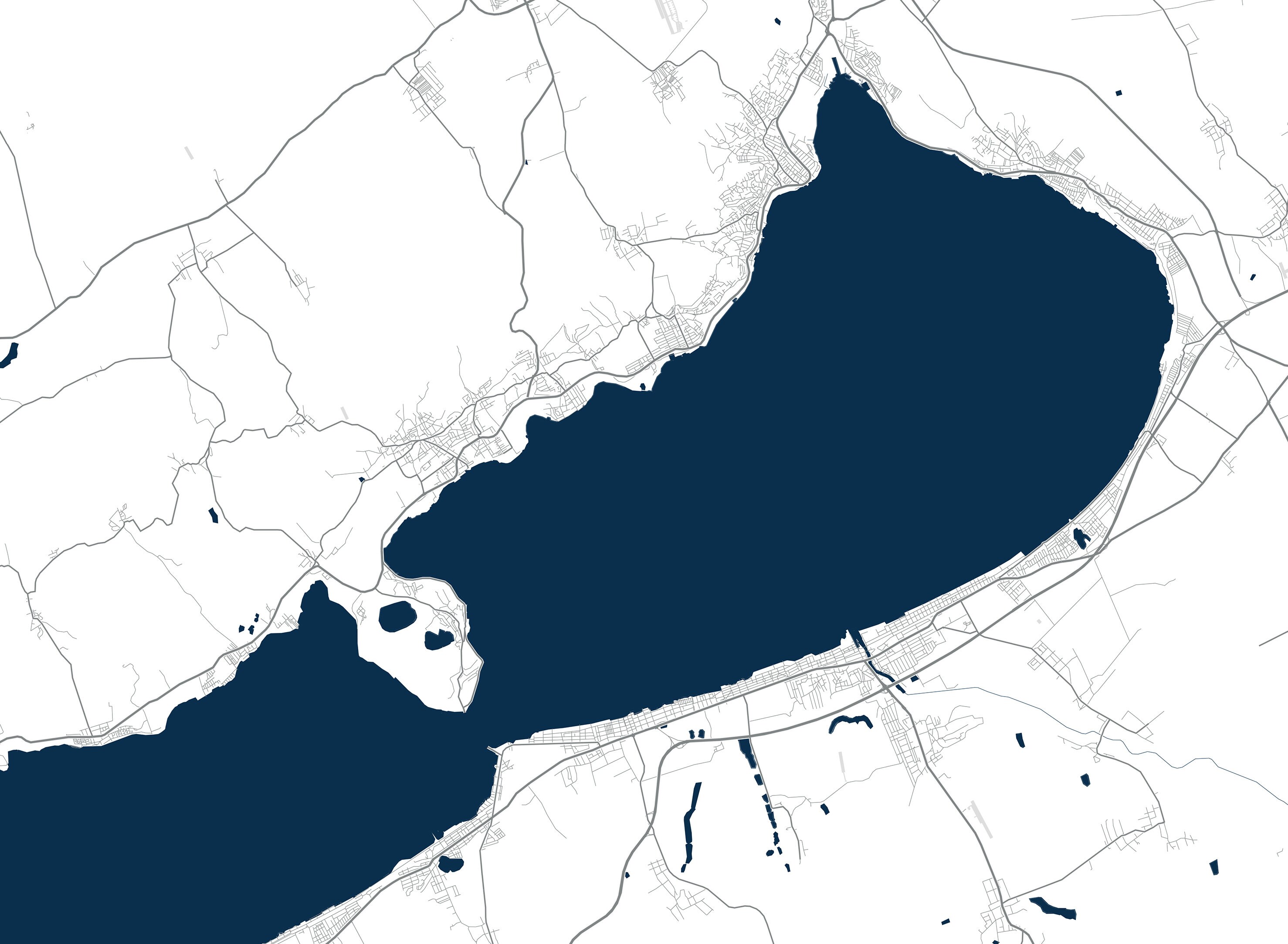 Balaton Map Printable Poster Minimalist Map A2 minimal Map Digital ...