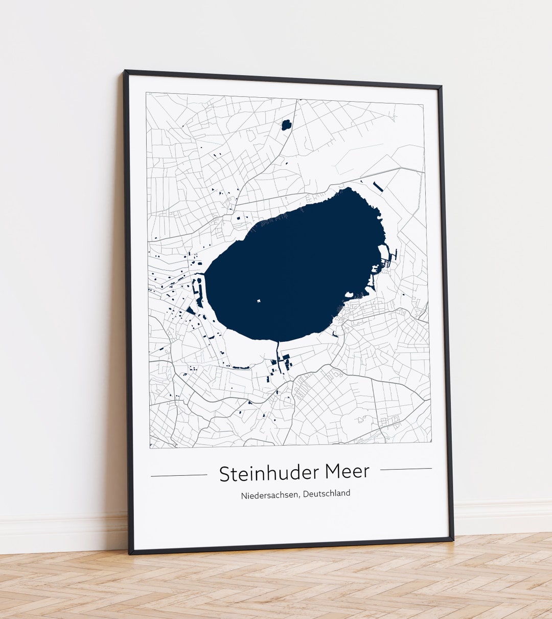 Steinhuder Meer Nautical Chart Printable Poster Minimalist - Etsy