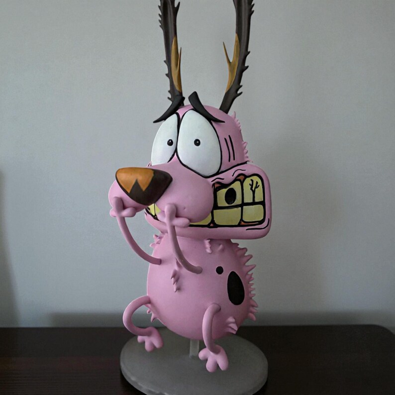 Courage the Cowardly Dog Figure | Hand-painted Resin Collectible ...