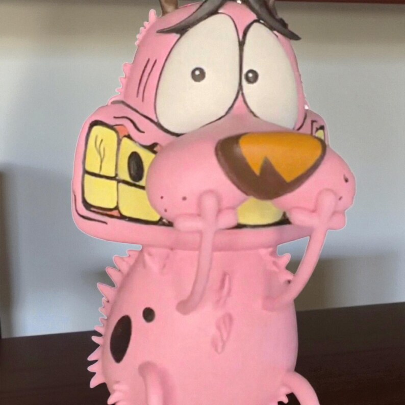 Courage the Cowardly Dog Figure | Hand-painted Resin Collectible ...