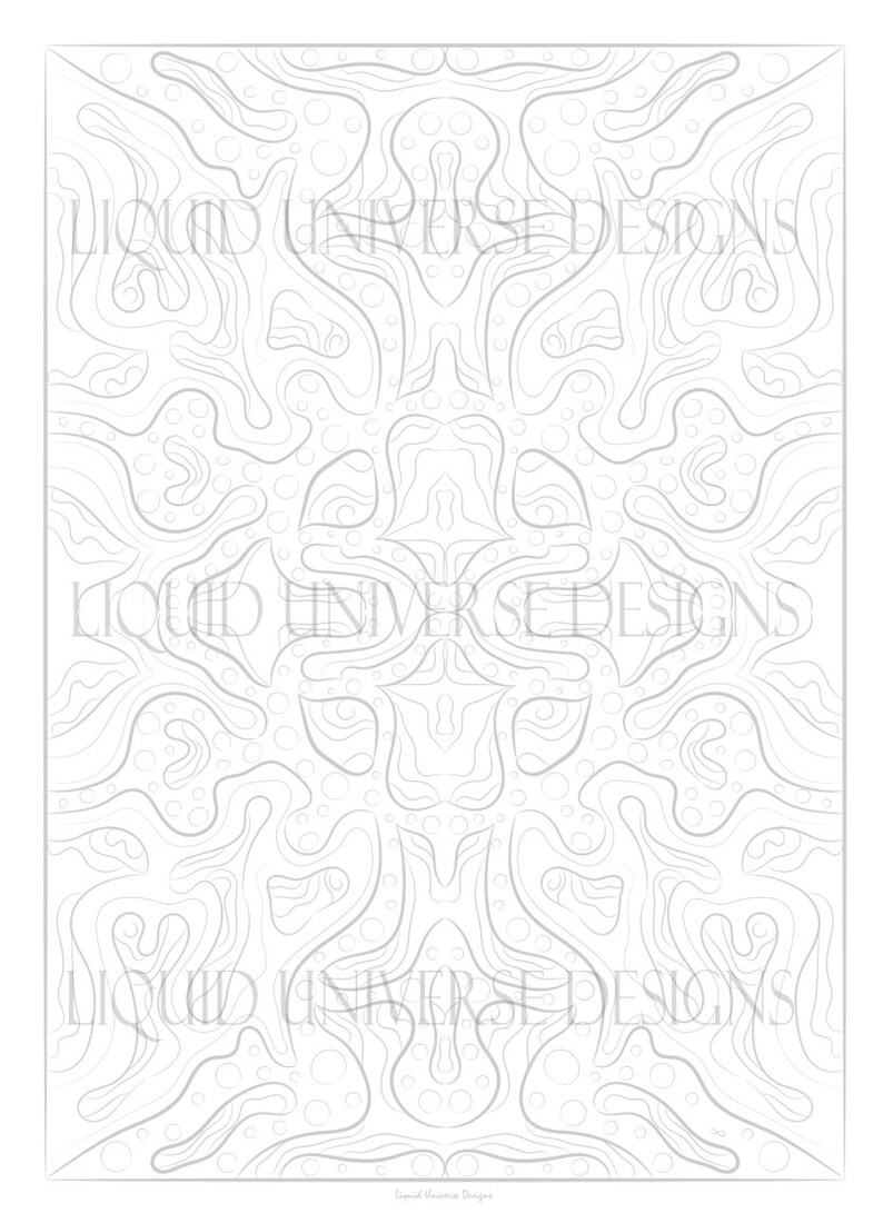 15 Abstract Geometric Coloring Page Black Grey High - Etsy