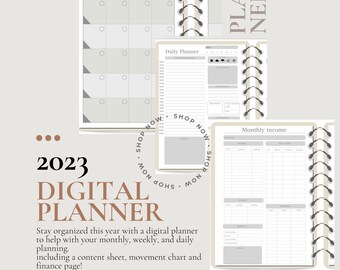 2023 Digital Planner Bundle Printable PDF Instant Download - Etsy